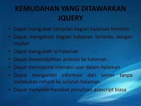 Ppt Pengenalan Jquery Pptx