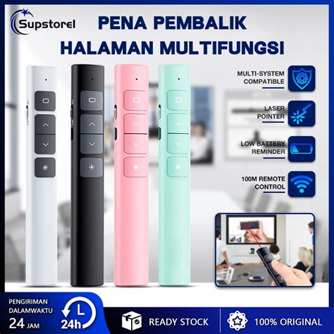 Jual 【ready Stock】laser Pointer Presentasi Wireless Remote Control Pointer Presentasi 100m Usb