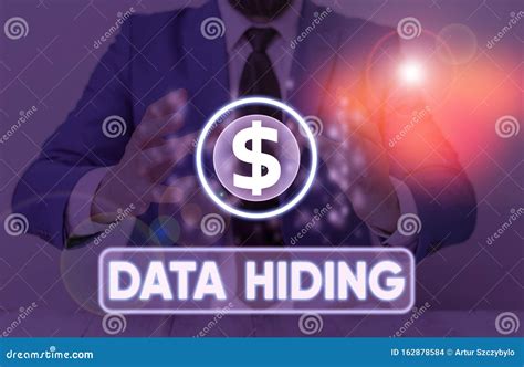 Word Writing Text Data Hiding Business Concept For Secretly Embedding