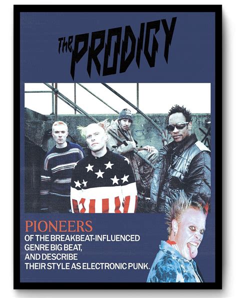 The Prodigy Poster Custom Music Poster 90s Printable Wall Art Music