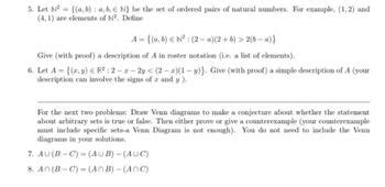 Answered Let N² a b a b E N be the set of ordered pairs of natural numbers For