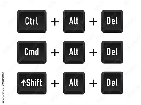 Ctrl Alt Del Shortcut Keys Keyboard Keys Shift Alt Del Computer