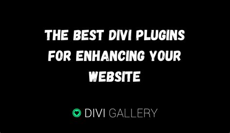 The Best Divi Plugins For Enhancing Your Website Resources Divi Gallery
