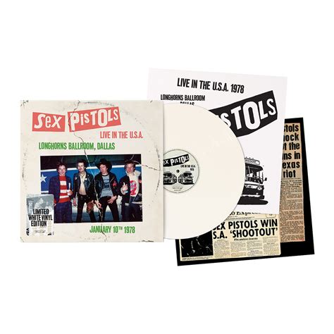 Sex Pistols Live In The Usa 1978 Dallas White Vinyl Lp Sound Of Vinyl
