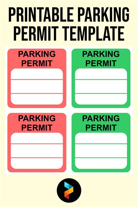 Printable Parking Pass Template Word Printable Templates Free Word Template