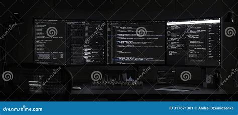Coding Process Behind Innovative App Design Design Template For Desktop Computer Displays And