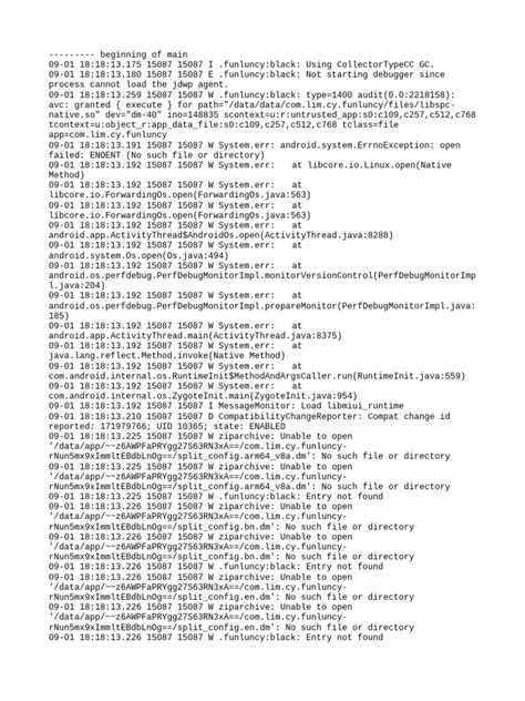 Comlimcyfunluncy Logcat Pdf Java Programming Language Directory Computing