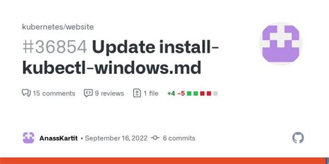 anass ☁️ k on linkedin update install kubectl windows md by anasskartit · pull request 36854
