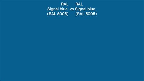 Ral Signal Blue Vs Signal Blue Side By Side Comparison