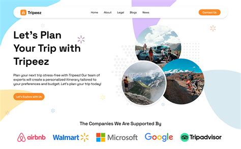 Travel Website Ui Design On Behance