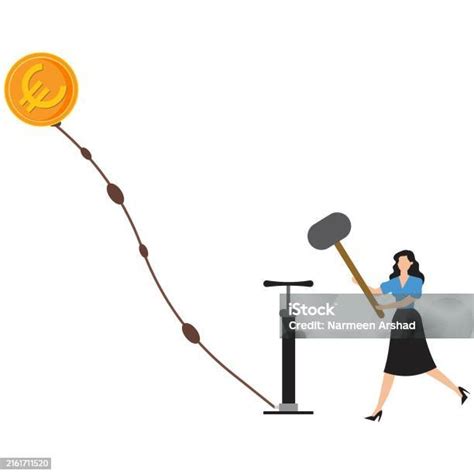 에너지 부족으로 인한 유럽의 인플레이션 인플레이션을 낮추기위한 금리 정책 유로 경기 침체 또는 화폐 평가 절하 개념 사업가 공기