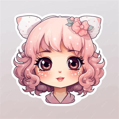 Premium Vector A Cartoon Image Of A Girl With Pink Hair And A Pink