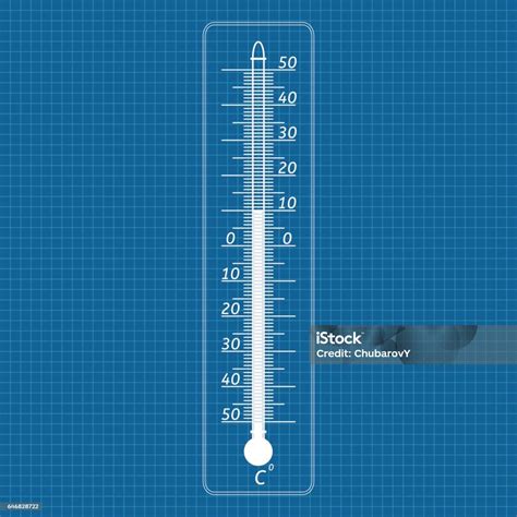 Thermometer Vertical Stock Illustration Download Image Now Blue