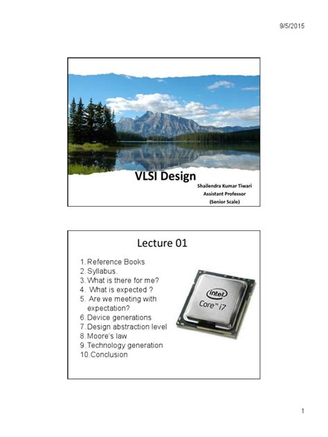 Basic Vlsi Slides Pdf Field Effect Transistor Mosfet