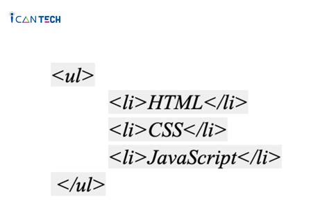 Thẻ Ul Li Css Là Thẻ Gì Hướng Dẫn Cách Tạo Danh Sách Trong Html đơn