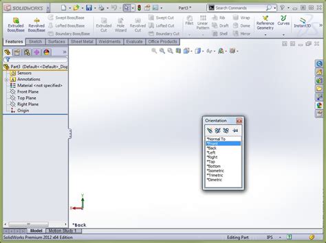 Creating A Solidworks Part And Assembly Template With Reverse Isometric