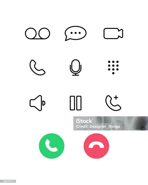 스마트폰 다이얼 전화 Ui 설정 전화 패드 화면 키패드 다이얼 버튼 벡터 격리 그림 터치 스크린 전화 인터페이스 감각 지각에 대한 스톡 벡터 아트 및 기타 이미지 Istock