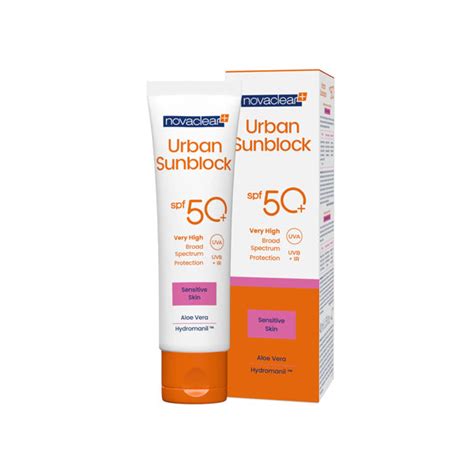Novaclear Urban Sunblock Spf 50 For Sensitive Skin 40ml Beauty Box