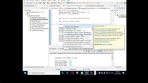 Average Of Four Numbers In Java Tagalog Version Youtube