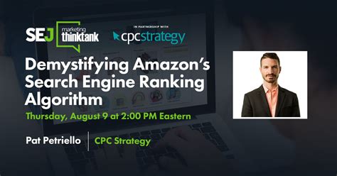 demystifying amazon s search engine ranking algorithm [webinar] web