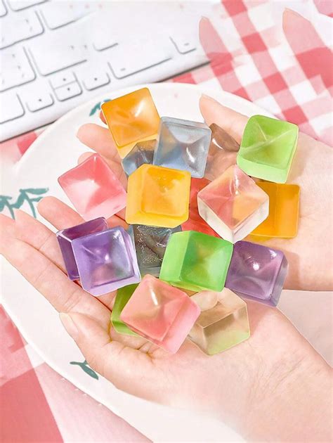 Random Style Ice Cube Moldable Mochi Cartoon Cute Mochi Toy Mini Stress Relief Toy Shein Usa