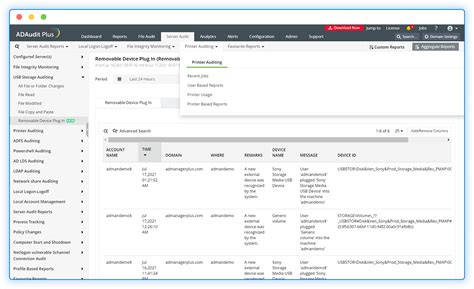 Windows Server Security Audit Tool Manageengine Adaudit Plus