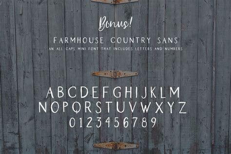 Farmhouse Country Rustic Script Beck McCormick Font Designer