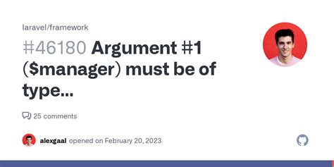 Argument 1 Manager Must Be Of Type Illuminatemailmailmanager · Issue 46180 · Laravel
