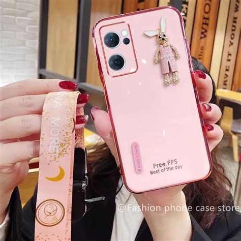 เคสโทรศัพท์ OPPO Reno7 / Reno 7 Pro 5G พร้อมสายคล้องน่ารักอินเทรนด์ ...