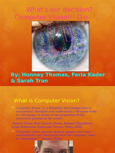 computer vision pdf computer vision face