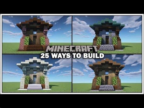 25 Ways To Build A Minecraft House Block Combos Youtube