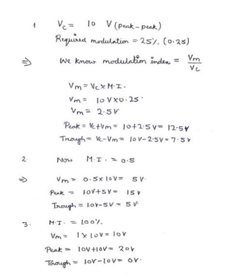 1vc 10v peak peak required modulation 25 0 25 ⇒