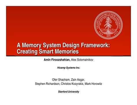 [ppt] a memory system design framework creating smart memories amin
