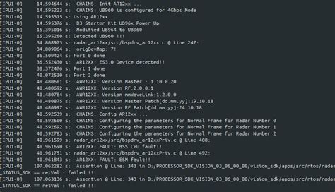 Awr1243 Random Occurrence Of Bss Cpu Fault And Esm Fault In Awr1243 Radar Sensors Forum