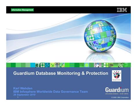 Ibm Infosphere Guardium Overview Pdf Databases Computer Software And Applications