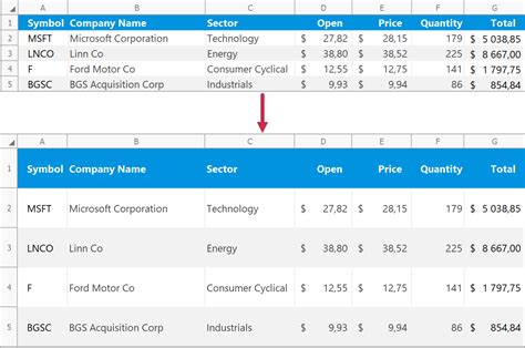 Row Interface Office File Api Devexpress Documentation