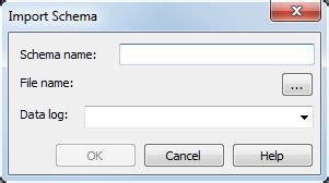 Import Schema Dialog Box