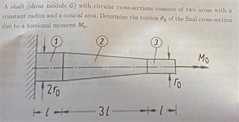 [solved] A Shaft Shear Module G With Circular Cr Solutioninn