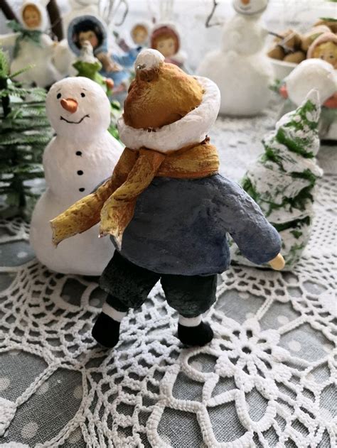 Мальчуган ёлочная игрушка папье маше в интернет магазине на Ярмарке Мастеров Мягкие игрушки