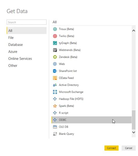 Microsoft Power BI Desktop에서 연결 BI Connector