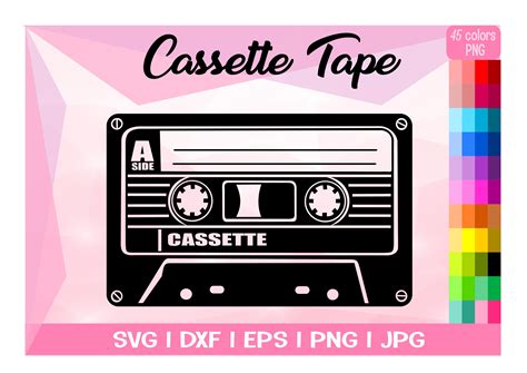 Cassette Tape SVG Cut Files Template Grafik Von Momstercraft Creative