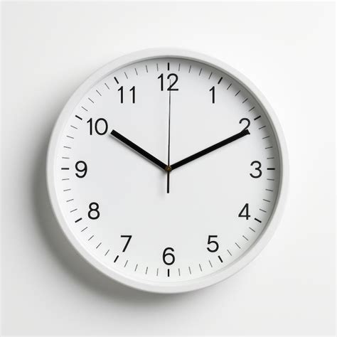 Premium Photo Stock Image Of An Office Wall Clock On A White
