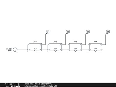 Binary Counter 001 Circuitlab