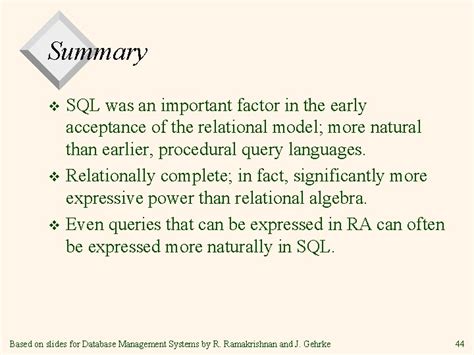 The Sql Query Language Developed By Ibm System