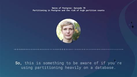 Pganalyze On Linkedin Partitioning In Postgres And The Risk Of High