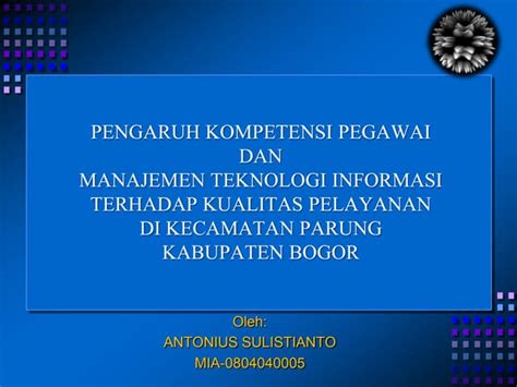 Slide Tesis Sidang Stiami Ppt