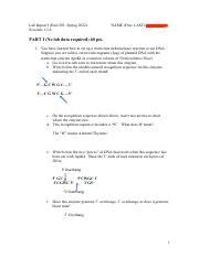 Bio203 Lab 1 Pdf Lab Report I Biol 203 Spring 2022 Sessions 1 2 4 NAME First LAST Jessica