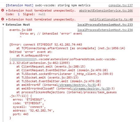 Extension Host Crashed Issue Swdotcom Swdc Vscode GitHub