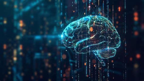 Digital Brain Representation With Data Streams Representing Artificial Intelligence Premium Ai