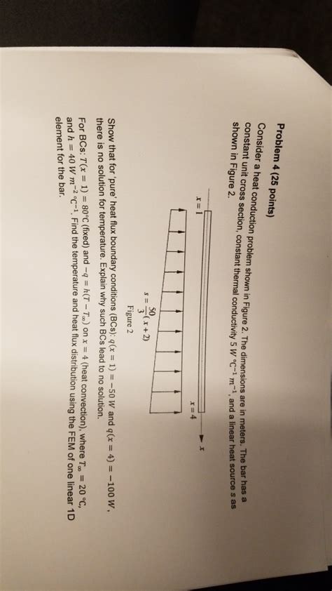 Solved Problem 4 25 Points Consider A Heat Conduction